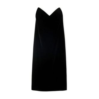 Loewe Femme, Robes, Noir, Taille: 38 FR Robe Bustier en Velours avec Squelette M&eacute;tallique