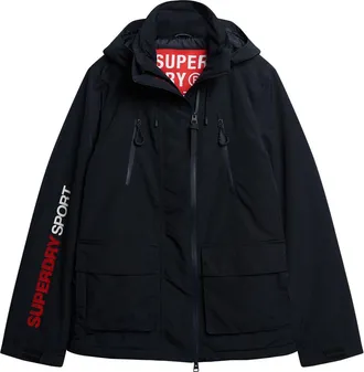 Superdry Hooded Ultimate Windbreaker Eclipse Navy L Herren, Eklipse Navy, Large