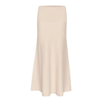 Inwear Femme, Jupes, Beige, Taille: 40 FR Jupe Melange avec D&eacute;tail &agrave; Volants