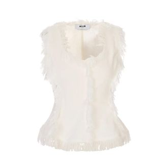 Msgm Msgm, Damen, Oberteile, Wei&szlig;, SGr&ouml;&szlig;e