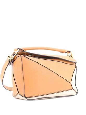 Loewe Puzzle Bag Leather Small satchel - Braun