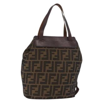 Fendi Pre-owned Zucca Canvas Hand Bag - Femme - Pre-owned - Brun - Taille: ONE Size