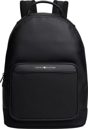 Tommy Hilfiger Herren Th Foundation Backpack Am0am13623 Rucksack, Black (Black)