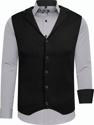 Rusty Neal Hemd mit Weste 2-teilig