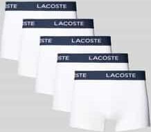 Lacoste Trunks mit elastischem Logo-Bund im 5er-Pack