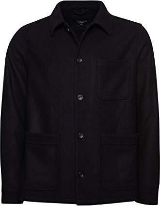 Superdry Homme Chemise en Laine Utility Noir L