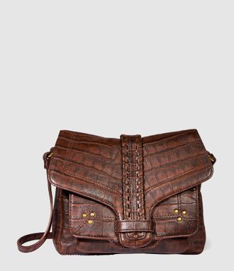 Jerome Dreyfuss Sac Harry S Imprim&eacute; Croco Cigare