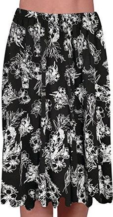 Eye Catch Aux Femmes Le Genou Longueur Élastiqué Designer Imprimé Dames Jupes