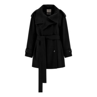 Sportmax Bouquet1234 Kurzer Trenchcoat - - Coats - Damen - Schwarzk - S