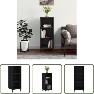 vidaXL vidaXL Wohnzimmerm&ouml;bel - Sideboard Schwarz 34,5x32,5x90 cm Holzwerkstoff