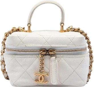 Chanel Sac Vanity Pre-owned - Femme - Pre-owned - Blanc - Taille: ONE Size
