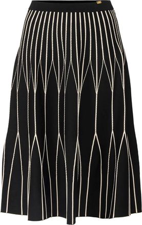 Elisabetta Franchi Femme, Jupes, Noir, Taille: 38 FR Jupe Midi