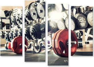 Islandburner Bild auf Leinwand Gewichte Fitnessraum Bilder Wandbilder Poster