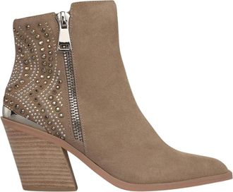 Alma En Pena Alma EN Pena, Femme, Chaussures, Beige, Taille: 35 EU Bottines avec fermeture éclair et clous