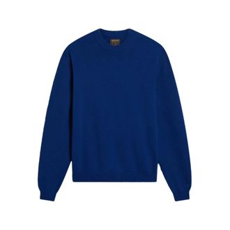 Woolrich Lambswool Rundhalspullover - - Knitwear - Herren - Blau - M