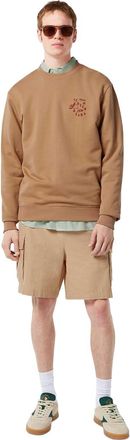Scotch & Soda Mens Cotton-Linen Relaxed fit Cargo Shorts, Soft Camel, XL
