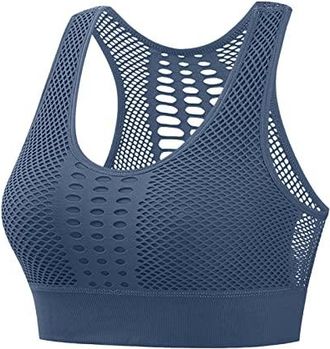 Generic Soutien-gorge 2026 pour femme - Respirant et r&eacute;sistant aux chocs - Pour la course &agrave; pied, les r&eacute;unions - Pour le sport, le yoga, le fitness, bleu mari