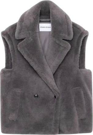 Stand Studio Stand Studio, Femme, Vestes, Gris, Taille: 38 FR Vestes