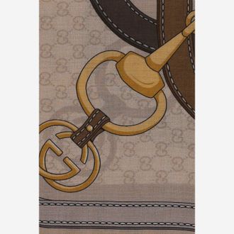Gucci Wool and Silk Scarf - Beige