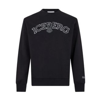Iceberg Rundhals-Sweatshirt - - Sweatshirts & Hoodies - Herren - Schwarzk - 2XL