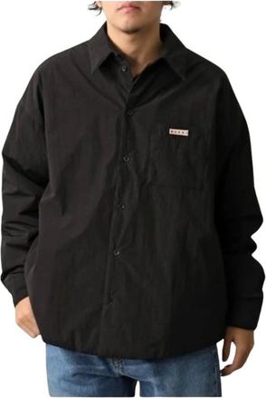 Marni Homme, Vestes, Noir, Taille: L Veste chemise matelass&eacute;e boxy fit color-block