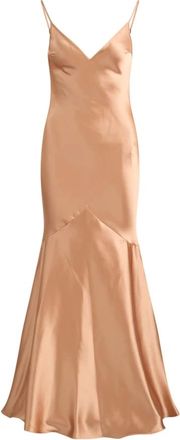 Elisabetta Franchi Femme, Robes, Brun, Taille: 40 FR Robe de Soir&eacute;e Tapis Rouge