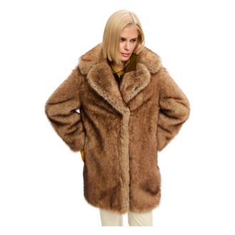 Cesare Gaspari Faux Fur Shearling Jackets - - Jackets - Damen - Braun - L