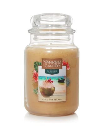 Yankee Candle Company Duftkerze im Glas, Kokosnussinsel, gro&szlig;