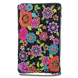 Mary Frances Mary Frances Crossbody Phone Bag, Poche pour téléphone Portable Femme, Multicolore/Vagues de la mer (Ocean Tides)