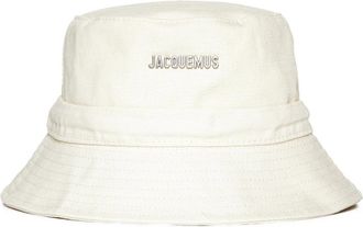 Jacquemus Femme, Accessoires, Blanc, Taille: 58 CM Gadjo Bucket Hat