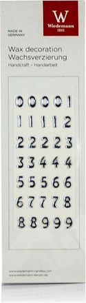 Wiedemann Zahlen-Set 0-9 Basic 8mm (Silber)