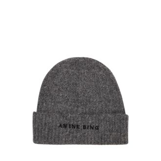 Anine Bing unisex, Accessoires, Gris, Taille: ONE Size Elia Bonnet