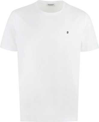 Dondup Homme, Tops, Blanc, Taille: XL T-shirt &agrave; col rond et coupe r&eacute;guli&egrave;re