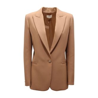 Vicolo Italienische Stil Jacke mit Futter - - Jackets - Damen - Beige - M