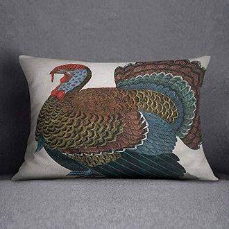 Bonamaison Le Jardin du Lin Kissenhüllen, Cotton, Mehrfarbig, 45x45