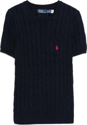 Polo Ralph Lauren Femme, Pulls, Bleu, Taille: 40 FR Pull Brod&eacute; dun Poney