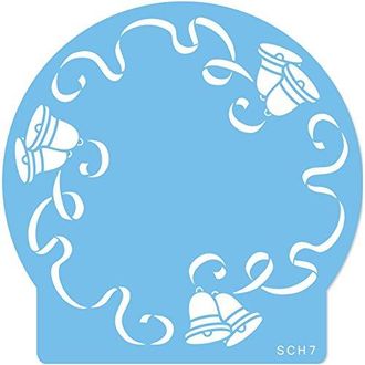 PME Schablone Weihnachtsglocken und Bänder 140mm