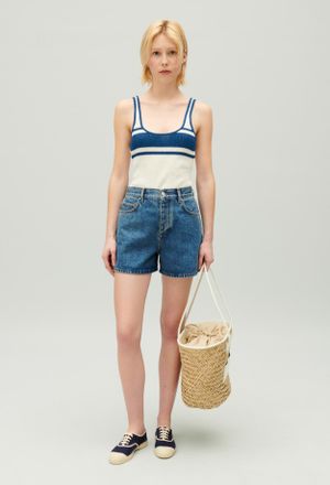 Claudie Pierlot Tanktop aus Strick Ecru