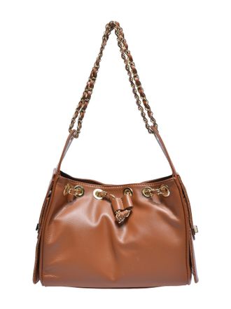 Anna Luchini Braun Rindsledertasche