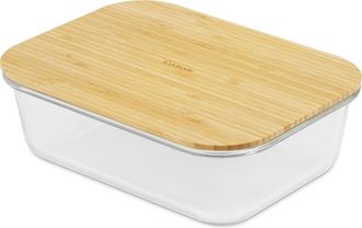 Culinare Naturals Vorratsdosen Glas mit Deckel aus nat&uuml;rlichem Bambus, 1.5L, Vorratsgl&auml;ser mit Deckel, Vorratsbeh&auml;lter f&uuml;r Lebensmittel, Glasbeh&auml;lter, C70025