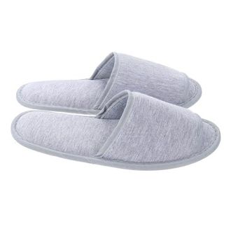 Supvox Ciieeo Pantoufles Pliantes De Voyage Antid&eacute;rapantes En Coton L&eacute;ger Gris, Pantoufles Dh&ocirc;tel Portables Unisexes, Confortables Pour Int&eacute;rieur Et D&eacute;placem