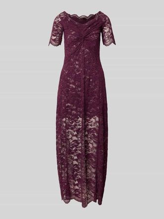 Paco Rabanne Maxikleid mit Allover-Spitzenbesatz