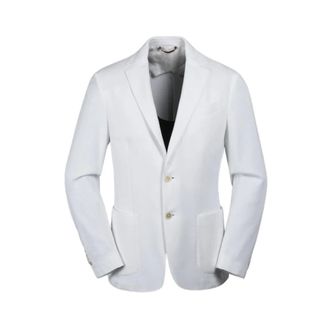 Moorer Homme, Vestes, Blanc, Taille: M Veste de loisirs &agrave; simple boutonnage