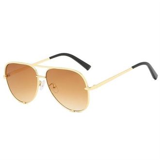 Generic Lunettes De Soleil Dext&eacute;rieur En M&eacute;tal For Hommes, Vacances, Conduite For Femmes, UV400(Brown)