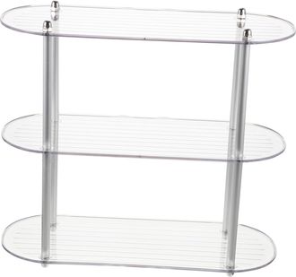 Cabilock Abnehmbares Mehrschichtiges Kosmetik Display Regal aus Robustem Material Transparentes Aufbewahrungsregal f&uuml;r Badezimmer und Wohnzimmer Schmaler Organ