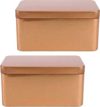 Cabilock Blechdose Mit Deckel 2 Stücke Blechdose Teedose Kaffeedose mit Deckel Metalldosen?ckdose Vorratsdose Geschenkdose Aufbewahrungsdose für Tee Gewürze? K