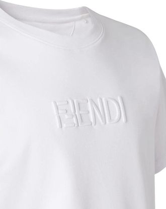 Fendi Embossed Logo T-Shirt - White
