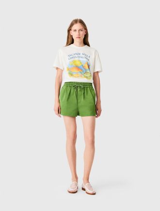 Maje Short En Mati&egrave;re Technique - Vert - Maje