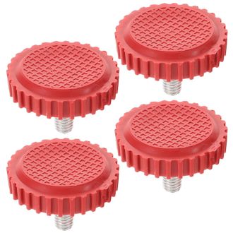 Valiclud 4 St&uuml;ck Verstellbare Schraubf&uuml;&szlig;e f&uuml;r M&ouml;bel Sto&szlig;d&auml;mpfenden Kunststofff&uuml;&szlig;en Antivibrationspads f&uuml;r Elektronische Waagen Stabile Nivellierf&uuml;&szlig;e f&uuml;r Tische