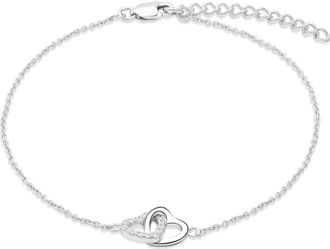 s.Oliver Bracelet - Elegantes Armband aus poliertem 925er Sterlingsilber - silber - Ankerkette verstellbar bis 21 cm - wasserfest & hautfreundlich
